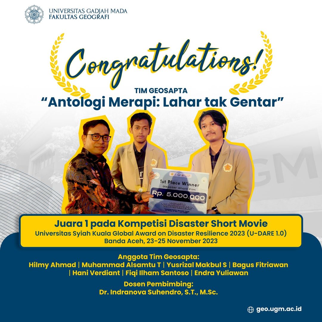 [Prestasi] Antologi Merapi: Lahar tak Gentar – Departemen Geografi ...